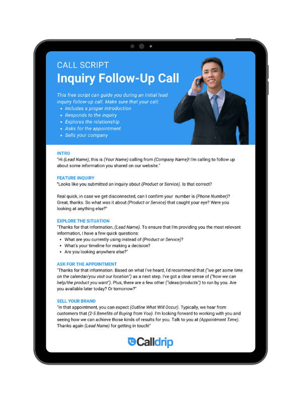 Follow-Up Sales Call Script